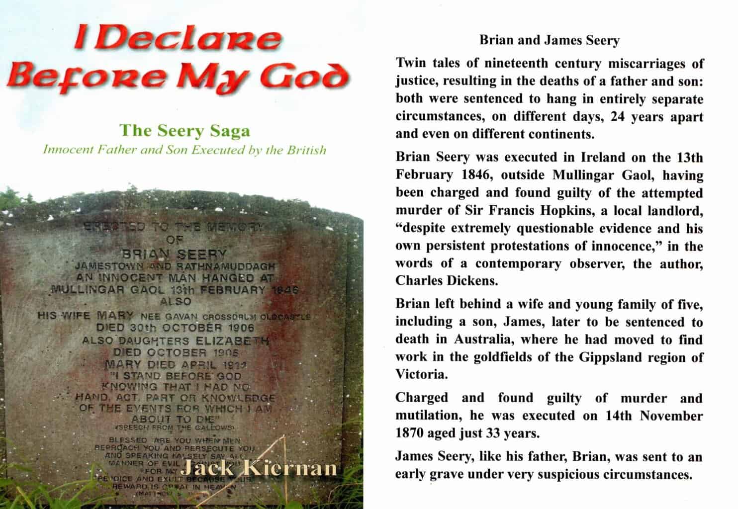 I Declare Before My God | Buythebook.ie